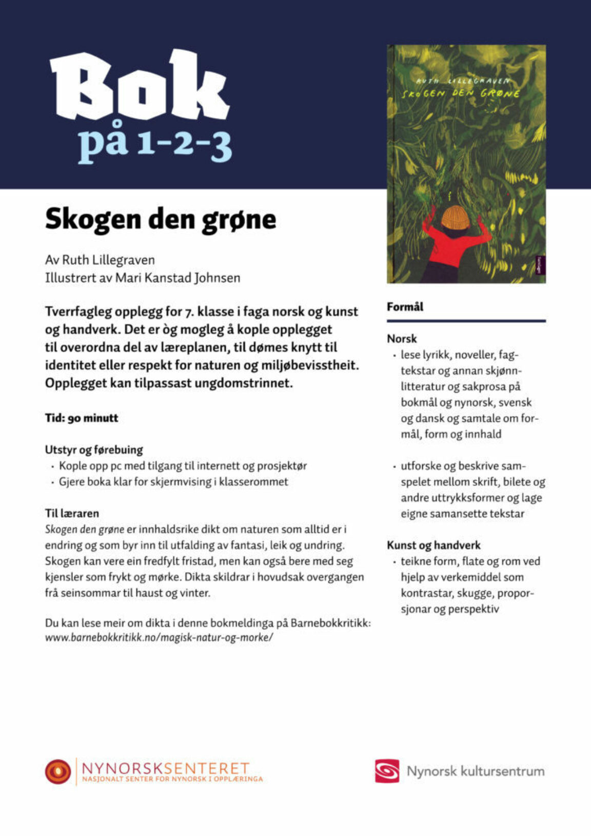 Bok på 1-2-3: Skogen den grøne - Nynorsksenteret