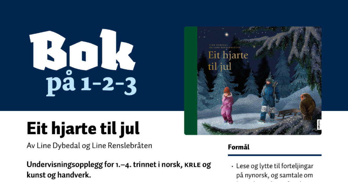 Bok på 1-2-3: Eit hjarte til jul - Nynorsksenteret